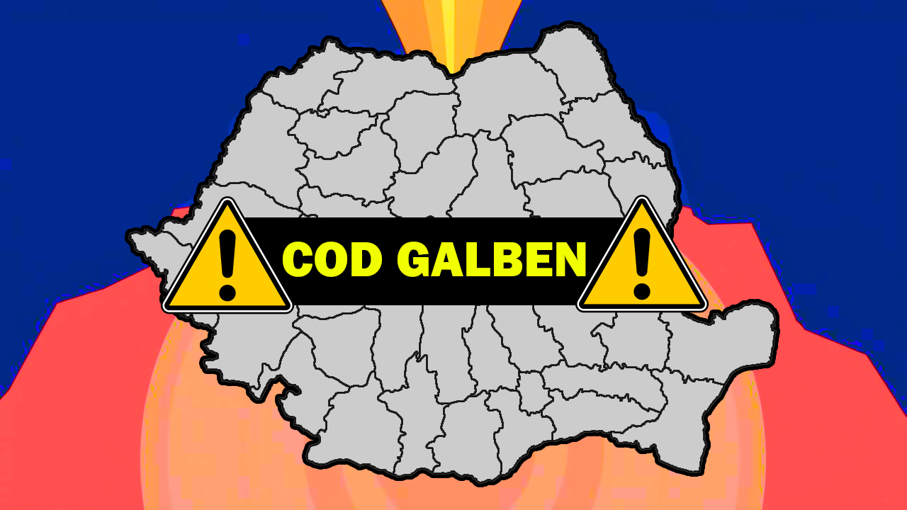Bucureștiul sub cod galben de instabilitate atmosferică