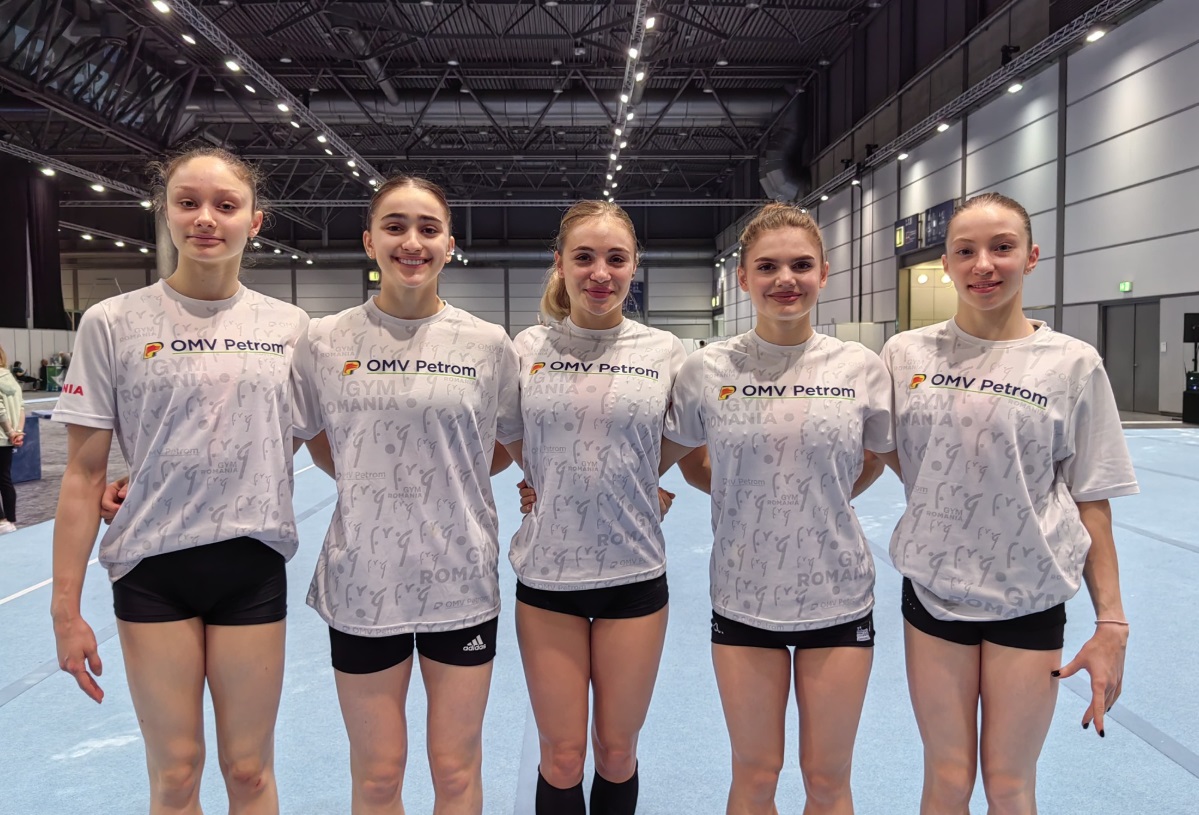 C.E. de la Leipzig 2025: Echipa feminină de gimnastică a României ...