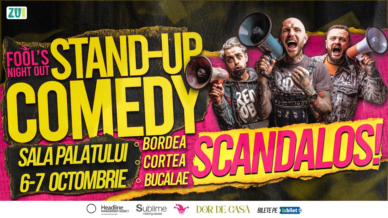 SCANDALOS! Fool’s Night Out revine la Sala Palatului. Bordea, Cortea și ...
