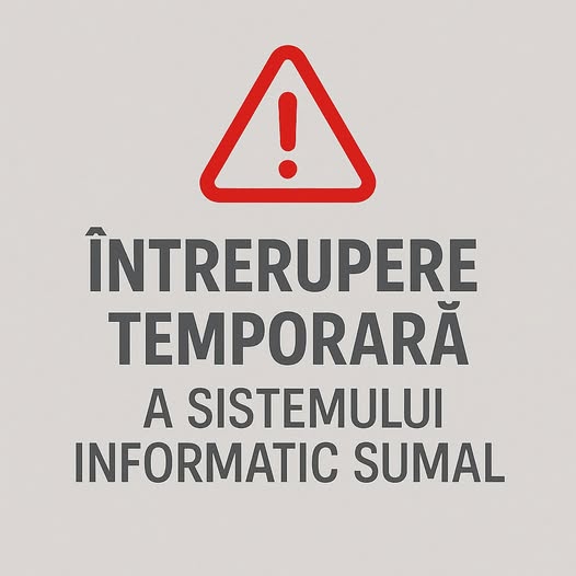 Probleme tehnice. Aplicația SUMAL nu funcționează