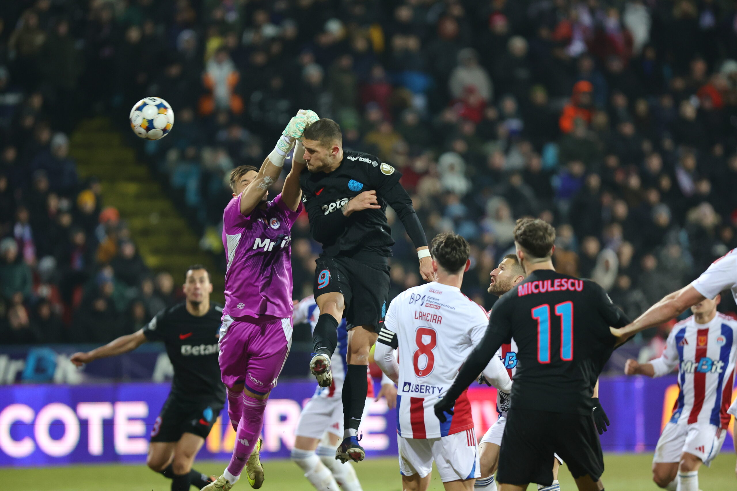 FCSB câștigă clar la Galați, cu Oțelul, în etapa a 26-a din Superliga ...