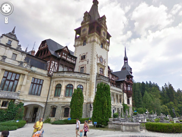 Castelul Peleş şi Muzeul Satului, pe GOOGLE MAPS. Obiective turistice ...