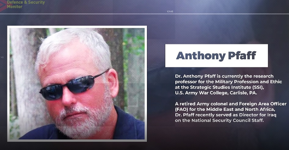 Conferinţa MAS | Anthony Pfaff, specialist în Etică militară ...