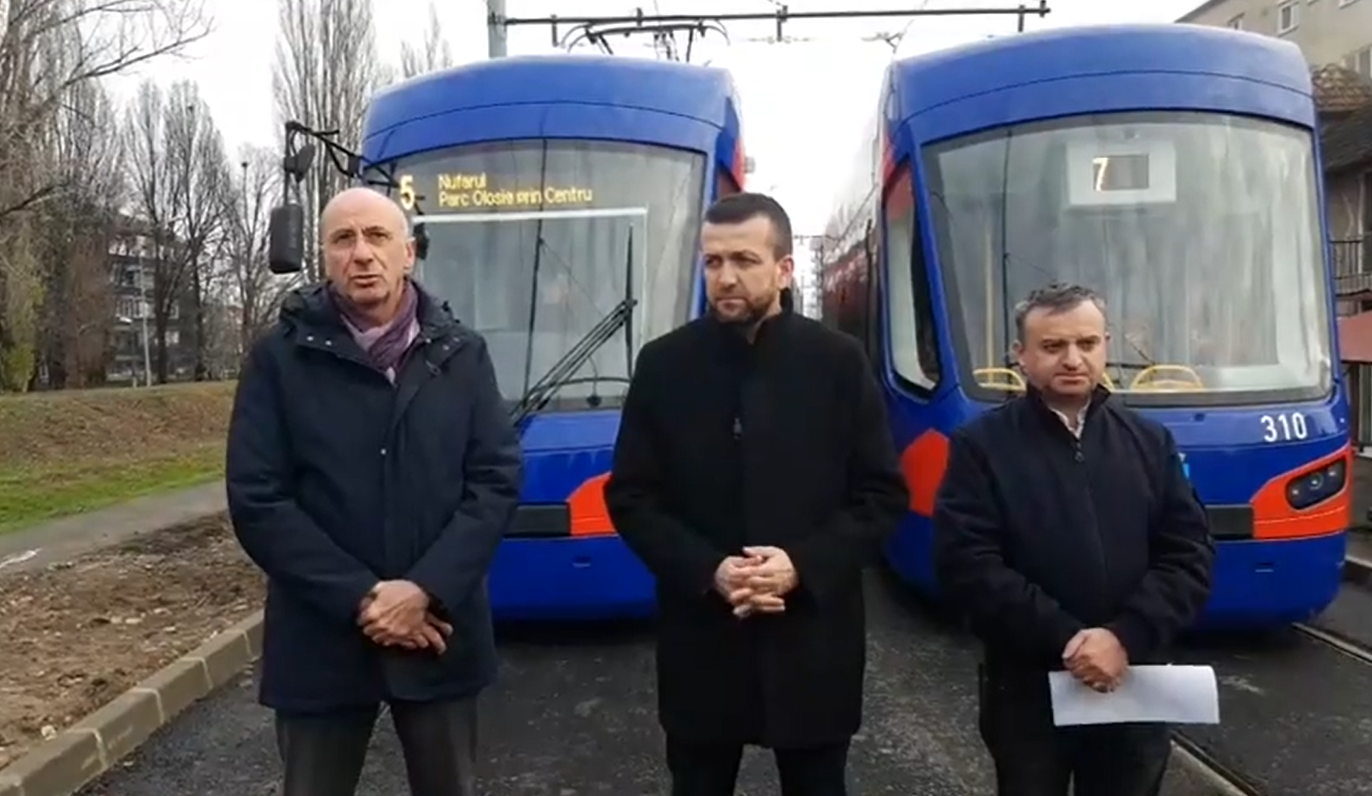 Premieră în România. Oradea are prima linie de tramvai din România, construită după 1990 pe un ...