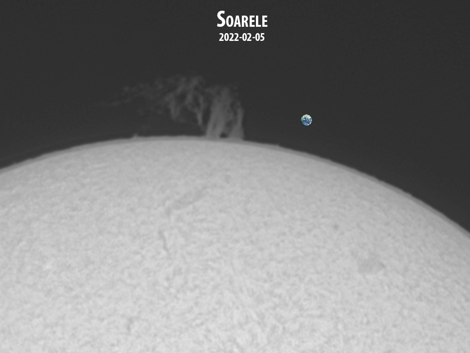 Imagine inedită cu Soarele, surprinsă de către Observatorul Astronomic ...