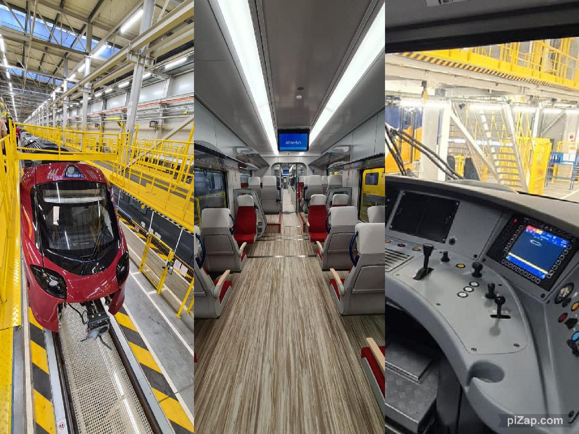 Primul tren nou cumpărat de România în ultimii 20 de ani porneşte ...