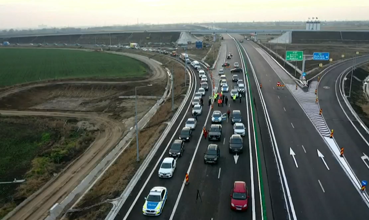 A fost deschisă circulaţia pe încă 32 de km pe autostrada A7