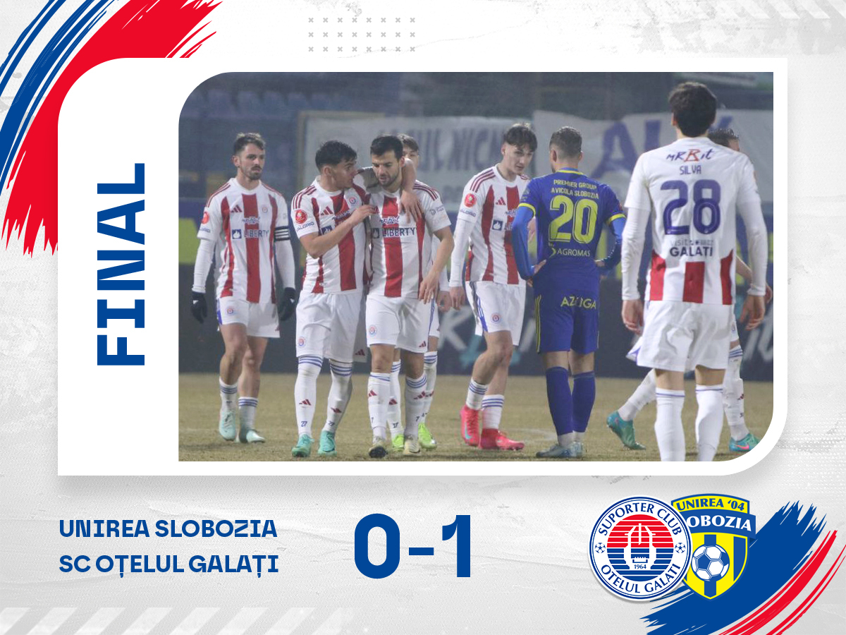 Superliga de fotbal: Oţelul Galaţi s-a impus în deplasare în primul meci al etapei a 29-a