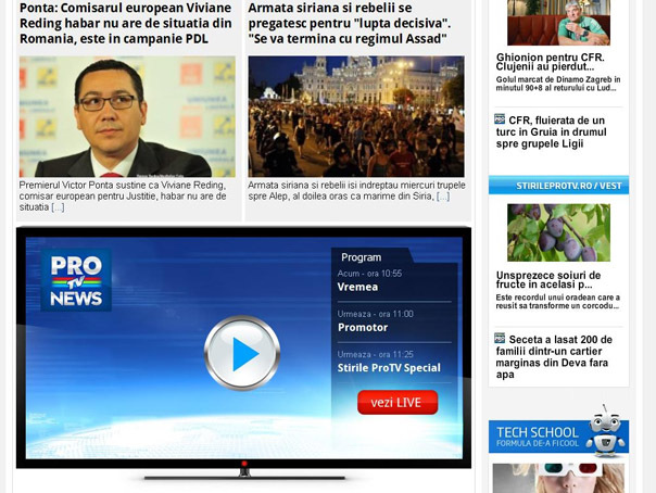 ProTv News, cel mai nou canal de ştiri online de pe stirileprotv.ro