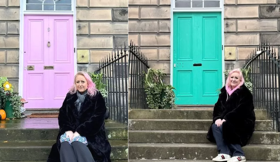 Proprietara unei case din Edinburgh, forţată să schimbe culoarea roz a ...
