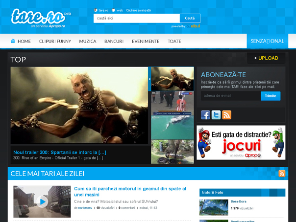 Noul www.tare.ro, cea mai tare platformă de divertisment online