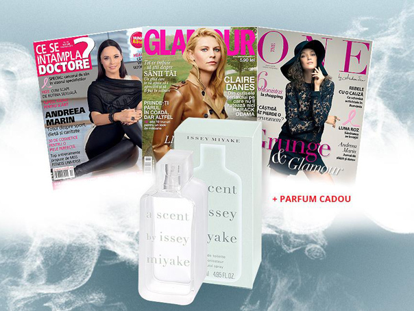 Abonamentul anual la 3 reviste îţi aduce un PARFUM CADOU!