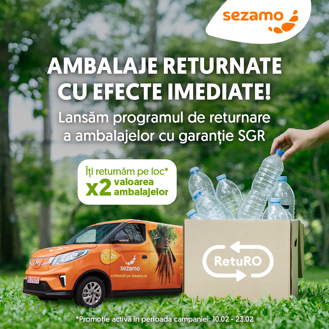 Sezamo introduce serviciul de colectare a ambalajelor cu garanţie şi ...
