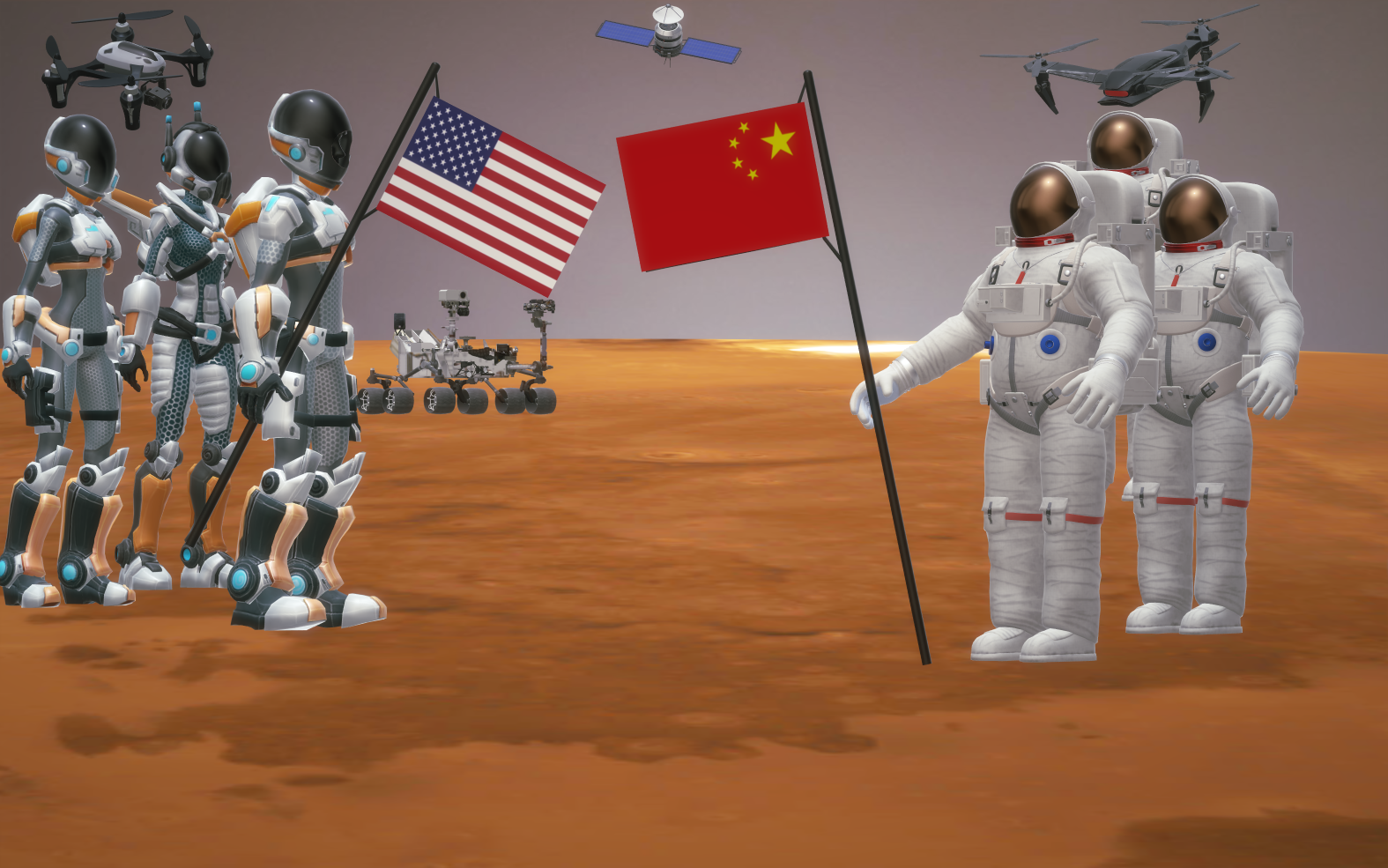 China vs America, cursa pentru Marte. Vor colabora sau se vor război ...